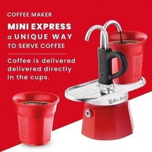 Bialetti | Kitchen | 57 Bialetti Set Mini Express 2 Cups Red Coffee ...